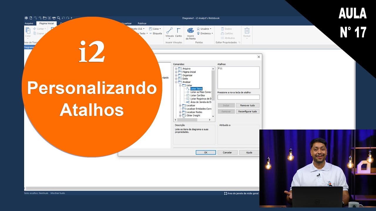 i2 Aula 17 - Personalizando Atalhos - Aprenda i2 Muito Além do Analyst's Notebook - YouTube