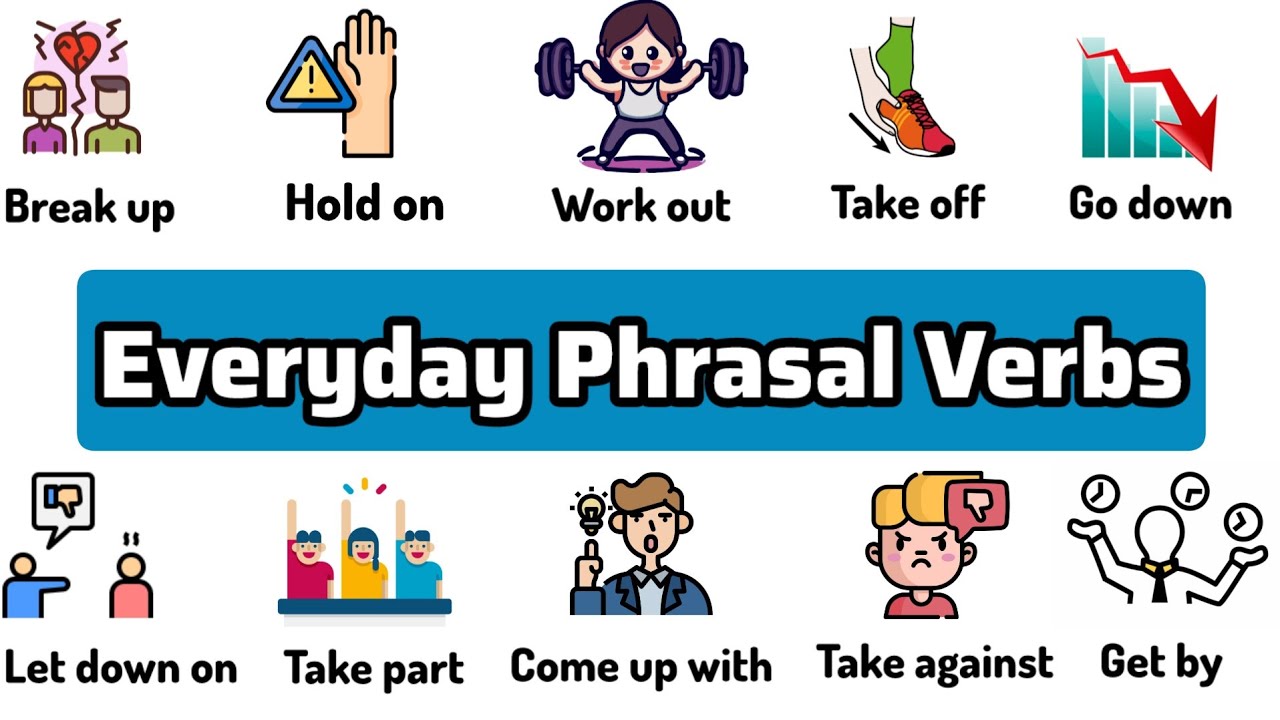 +50 phrasal verbs you use EVERY DAY ‼️ | English vocabulary - YouTube