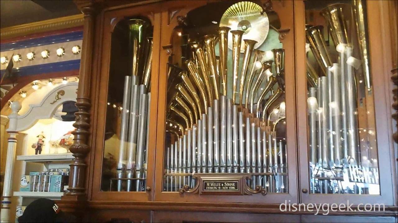 Disneyland: Main Street USA - Welte Orchestrion Self Playing Pipe Organ ...