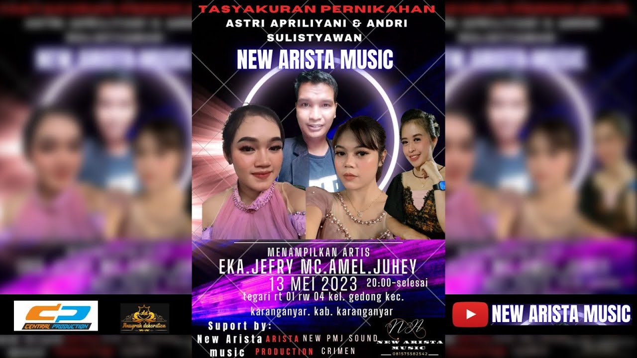NEW ARISTA MUSIC II Malam Tasyukuran Malam Midodareni Astri & Andri II ...