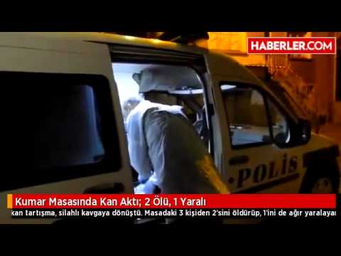 Kumar Masasında Kan Aktı  2 Ölü, 1 Yaralı