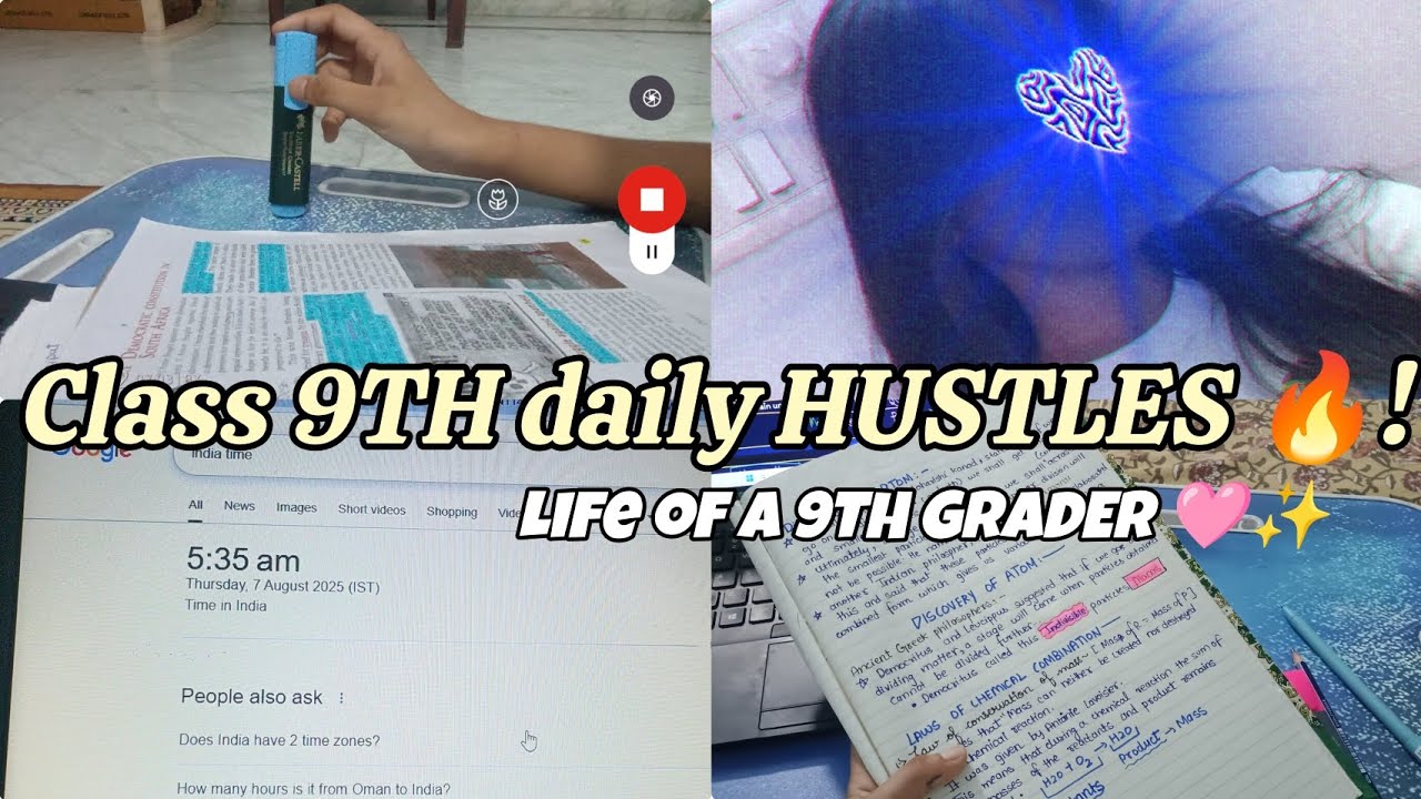 Class 9th daily HUSTLES 🔥! My life as a 9th grader 💀💅 - YouTube