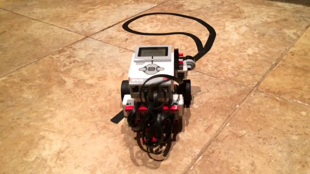 EV3 Line Follower Tight Circle - YouTube