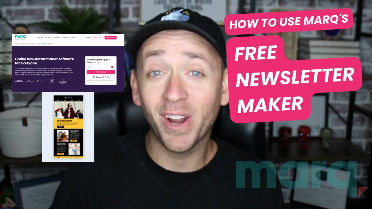How To Use Free Newsletter Maker | Marq - YouTube
