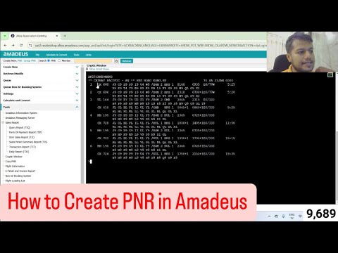 How to create PNR in Amadeus | Elements required to create PNR - YouTube