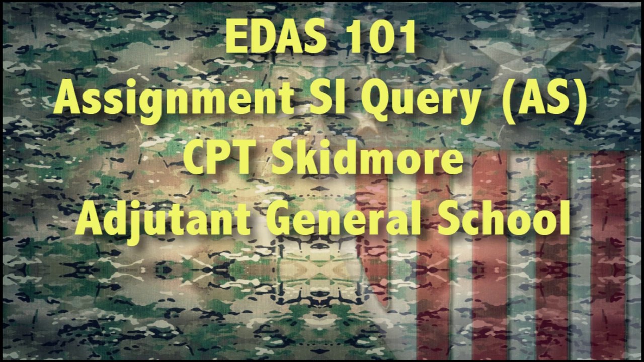 EDAS 101 "Assignment SI Query (AS)" - YouTube