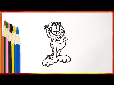 GARFIELD | desenho infantil | desenhando e pintando o garfield - YouTube