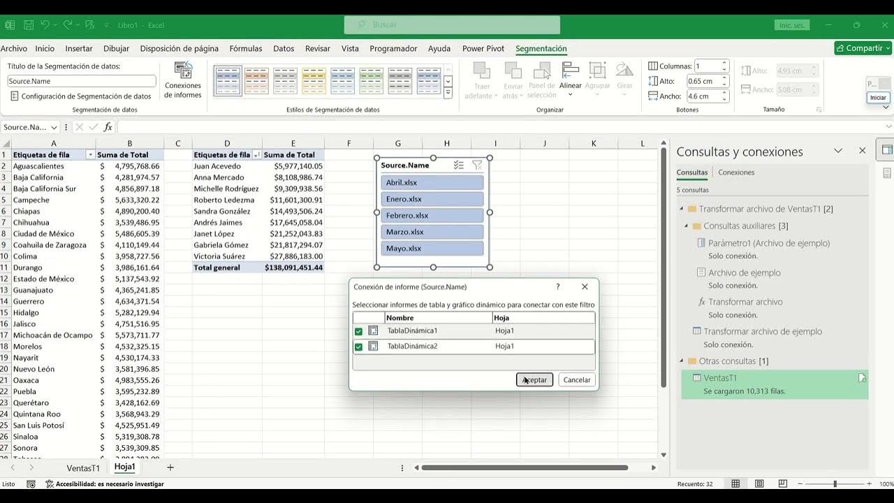 Combinar Archivos de Excel Demo 1 - YouTube