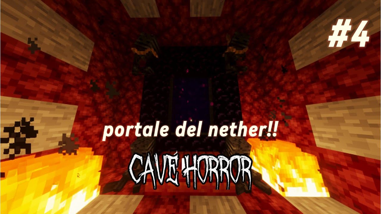 facciamo il portale del nether | mincraft cave horror #4 - YouTube