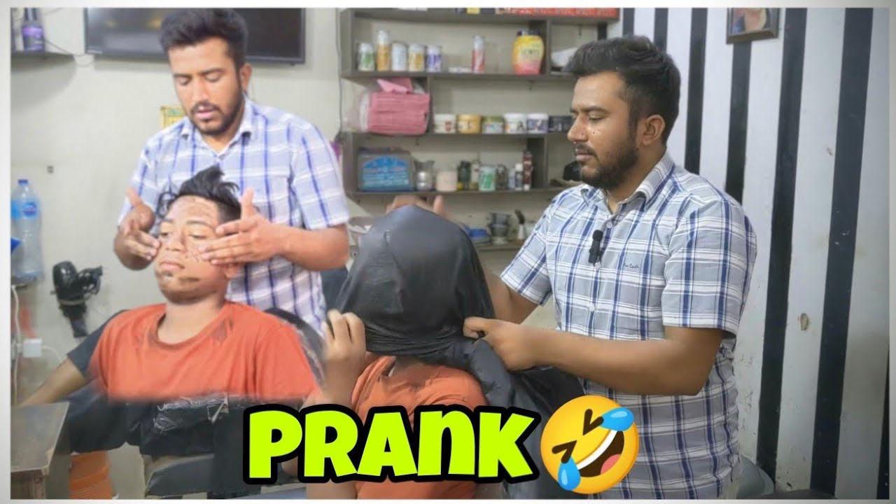 Barber prank with costumer part 6 ||Very funny prank at saloon||Myst ...