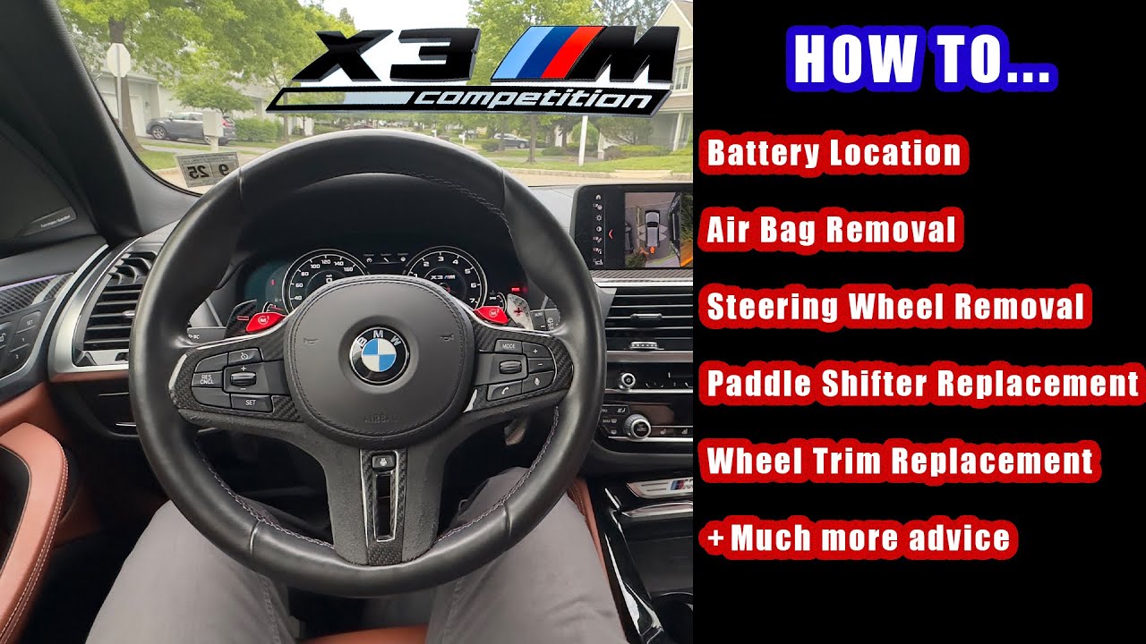 How to Replace Paddle Shifters and Wheel Trim on BMW X3M/X4M Steering ...