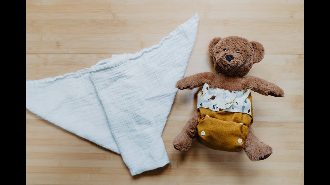 Mullwindeln falten - Dreieck mit Steg, Rechteck für Stoffwindeln - YouTube