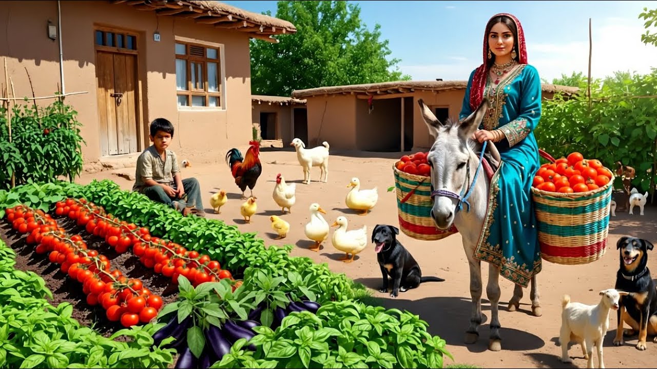 🍳🏡Prepare traditional and healthy rural dishes with tomatoes in the ...