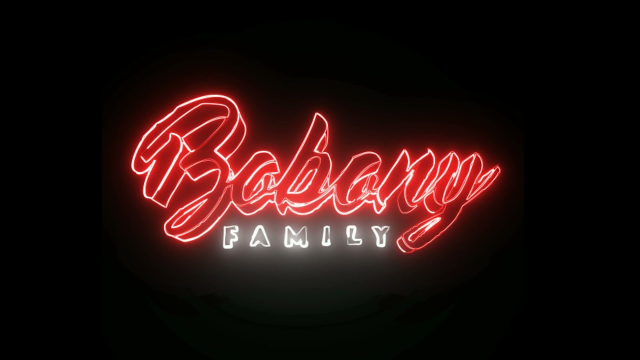 bobony family logo glowing neon lines Loop Animated Background (60 FPS ...