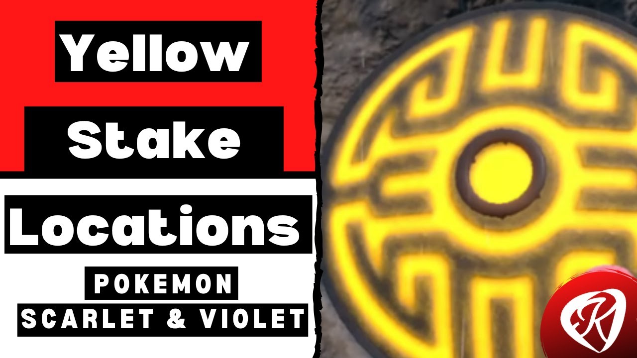 Yellow Stake Locations Pokemon Scarlet and Violet - YouTube