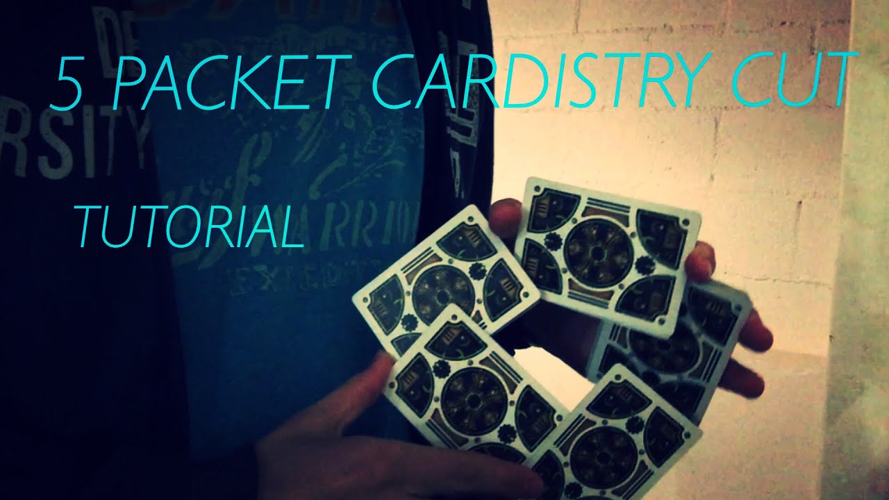 5 Packet CARDISTRY CUT- TUTORIAL - YouTube
