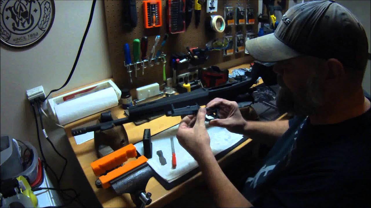 MAGPUL 700 magwell mod for Timney 517 - YouTube