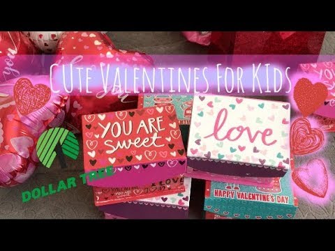 CUTE VALENTINES FOR KIDS|DOLLAR TREE DIY FOR THE LITTLE ONES! - YouTube