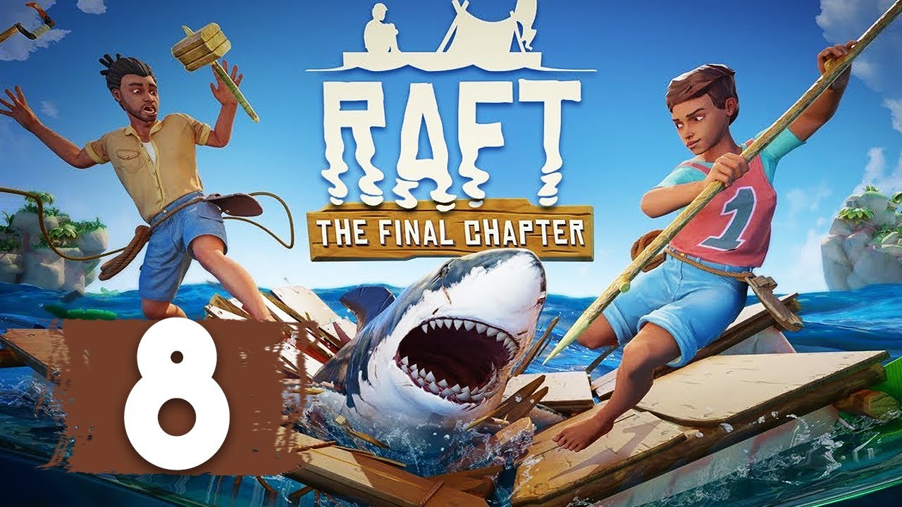 Raft Gameplay Part 8 - RHINO SHARK & CRANE KEY! (The Final Chapter ...