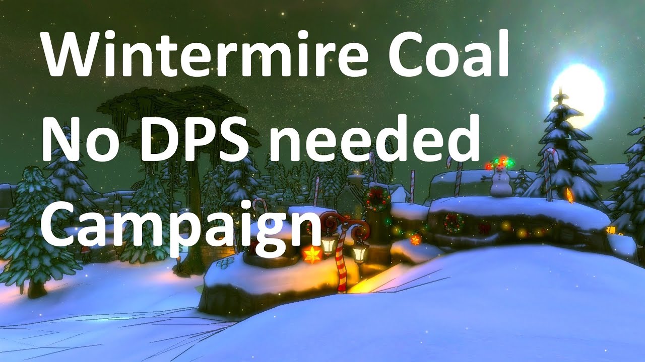 Dungeon Defenders Winter Mire NNHC without DPS character coal farm ...