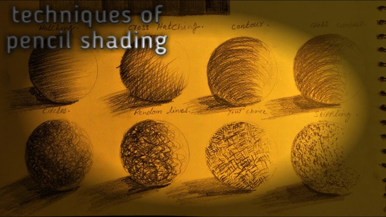 techniques of pencil shading By art and craft hacks - YouTube