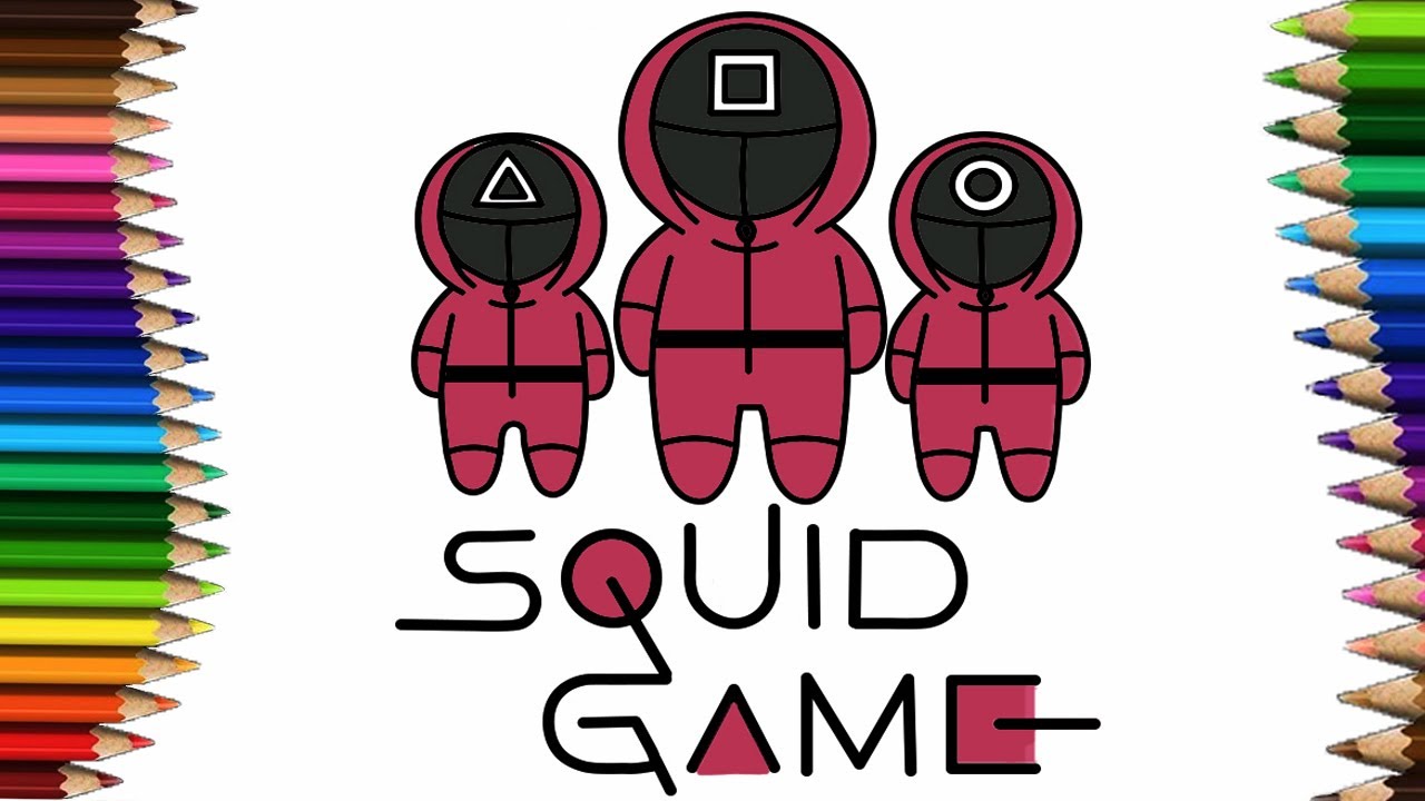 Drawing SQUID GAME GUARD | Step by step - YouTube