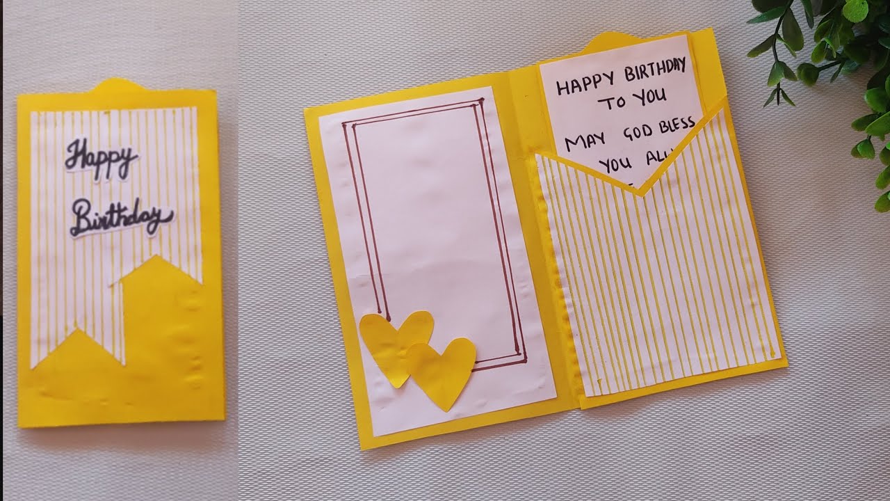 HANDMADE BIRTHDAY CARD MAKING||Greeting cards|| DIY card making - YouTube
