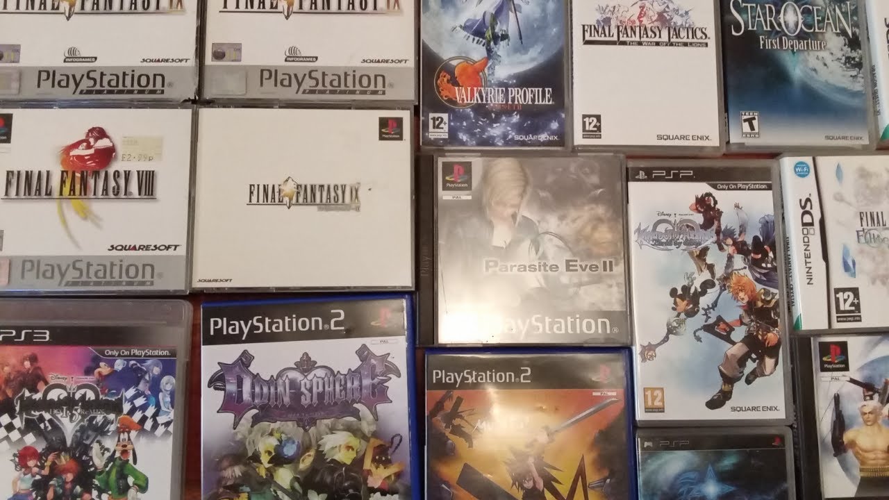 My Square Enix Video Game Collection - 60+ Games - YouTube