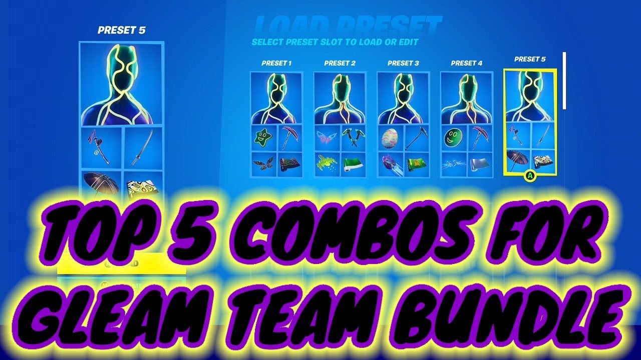 Top 5 BEST Combos For THE GLEAM TEAM BUNDLE - YouTube