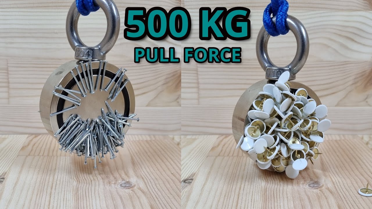 MAGNETIC OBJECTS IN SLOW MOTION VS NEODYMIUM MAGNET (500 KG PULL FORCE ...