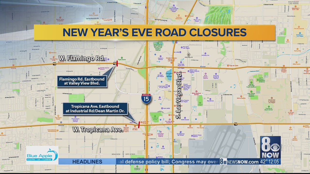 New Year's Eve Road Closures - YouTube
