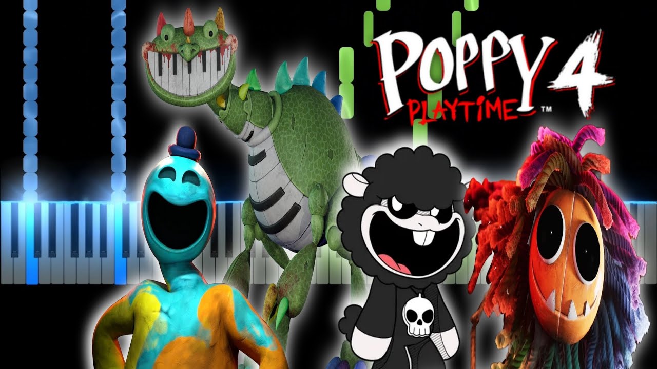 Poppy Playtime Chapter 4: All Commercial Jingles VHS on Piano (Piano ...