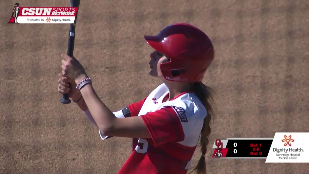 CSUN vs #2 Oklahoma Mar 15 | NCAA Softball 2019 - YouTube