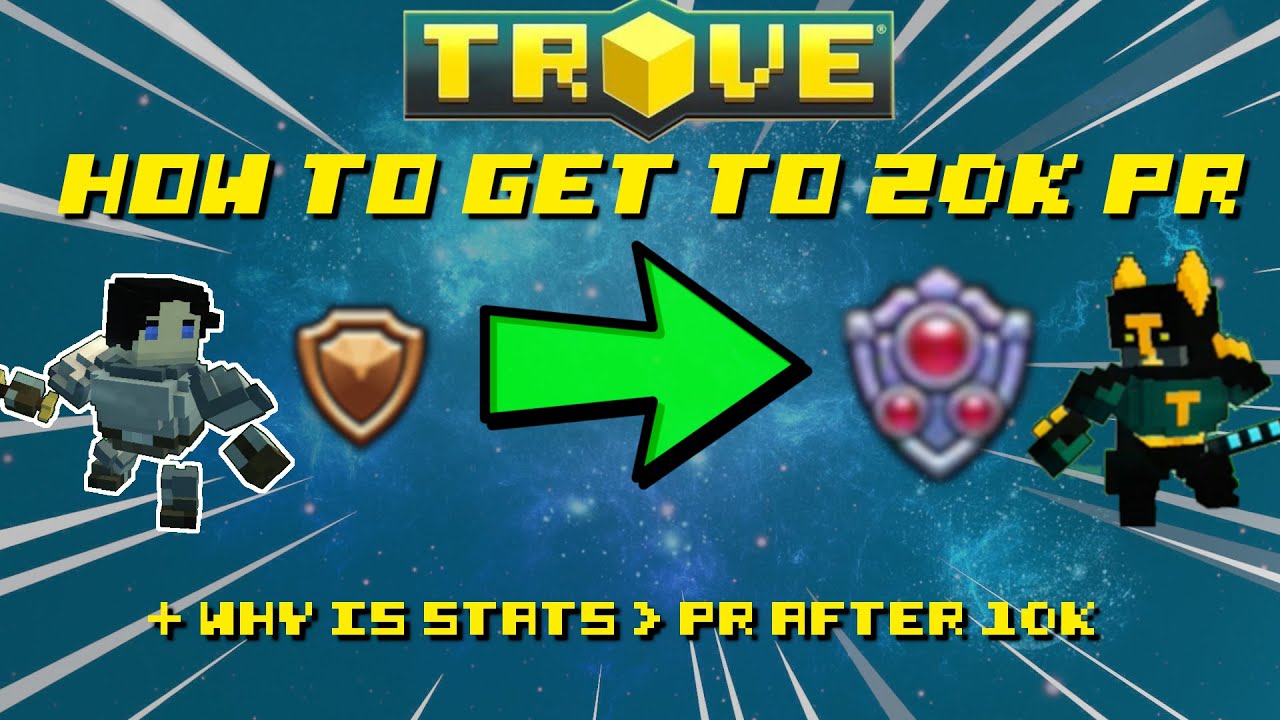 Trove PR Guide : How to get to 20k PR Fast From Start! (Solo Player ...