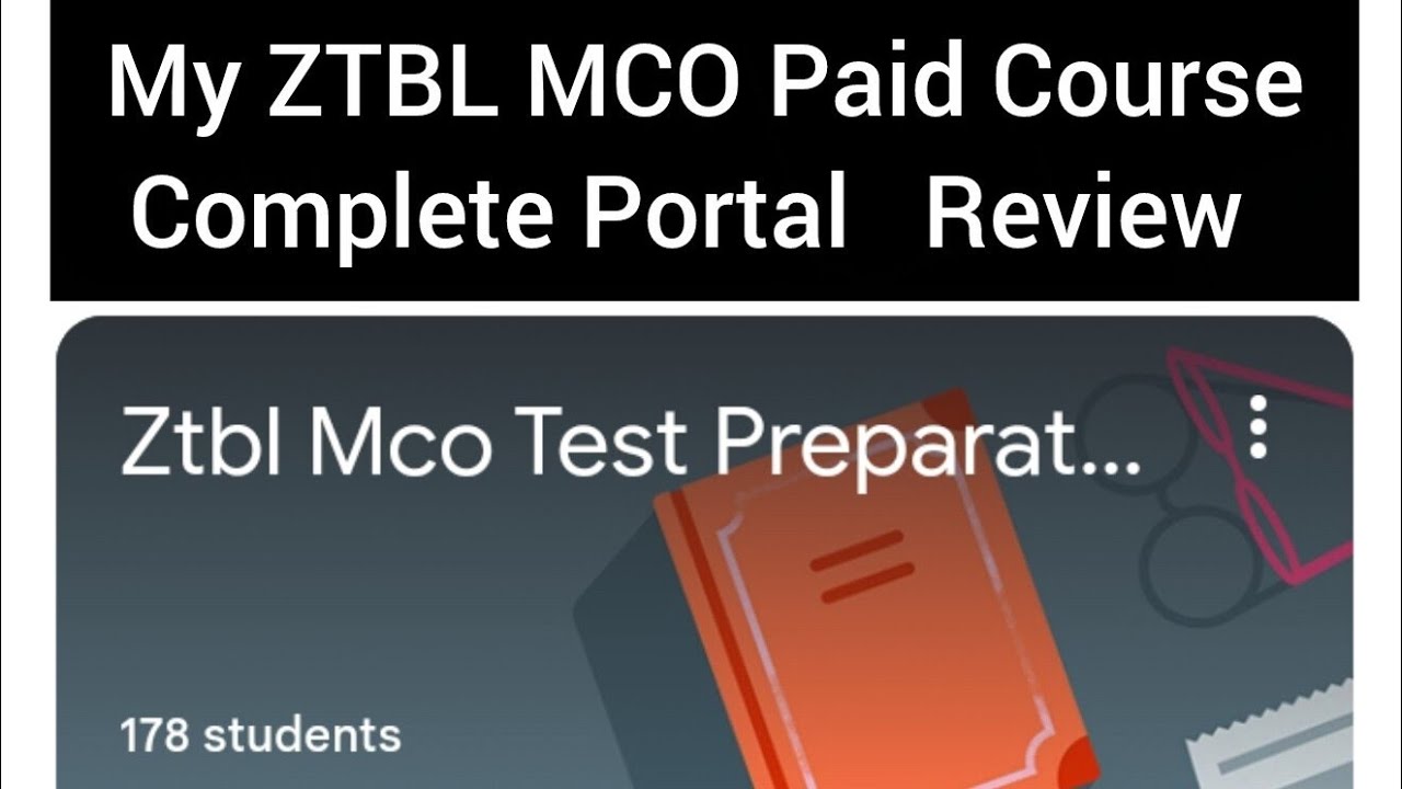 ZTBL OG-III (MCO) Test Preparation 2026 || | Syllabus + Past Papers ...