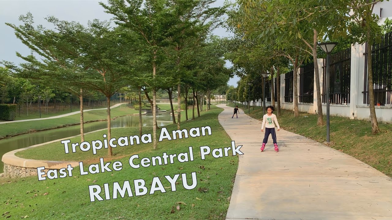 Tropicana Aman, East Lake Central Park, RIMBAYU: Playing roller blades ...