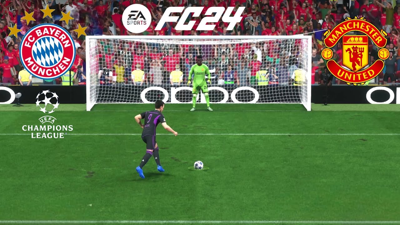 FC BAYERN MUNICH VS MANCHESTER UNITED PENALTY SHOOTOUT CHAMPIONS LEAGUE ...