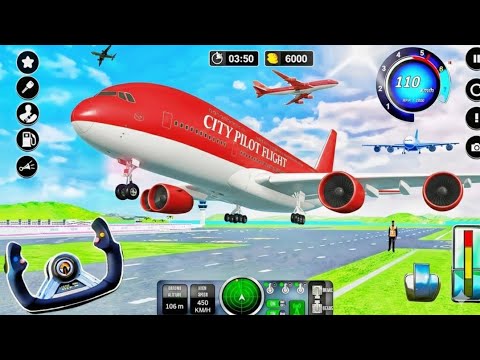 Flight Airplane City Pilot Simulator - Plane Boeing Emergency Landing - Android Gameplay