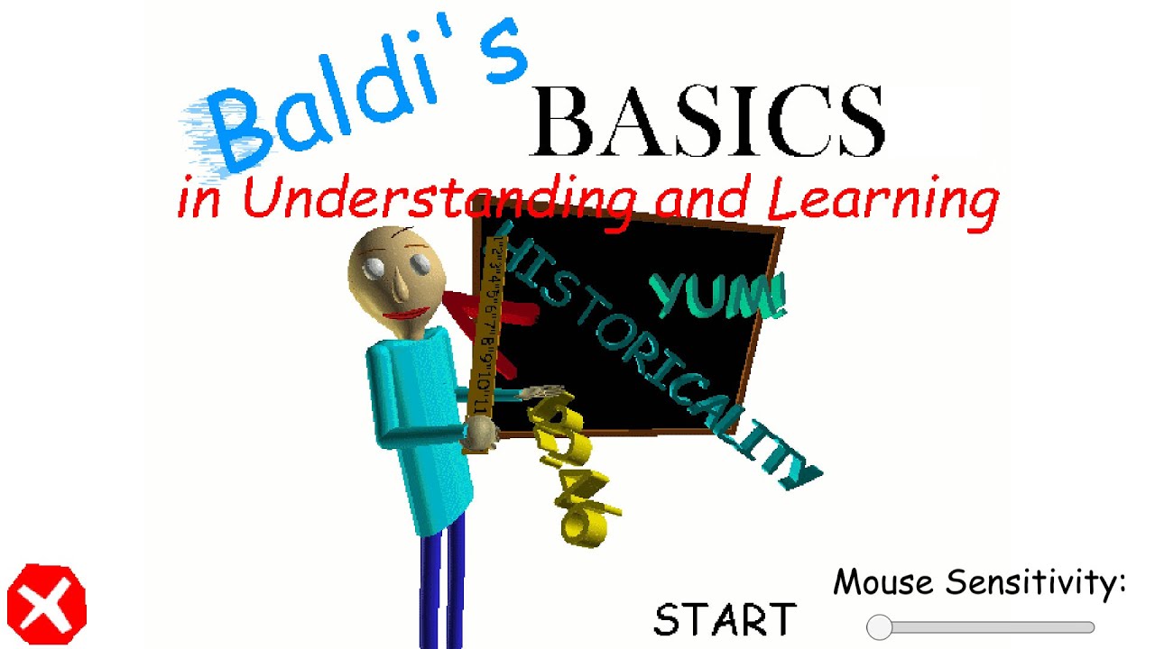 Baldi's Basics The Early Version! - YouTube
