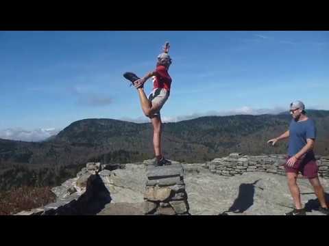 Yoga on top of the devil's courthouse - YouTube