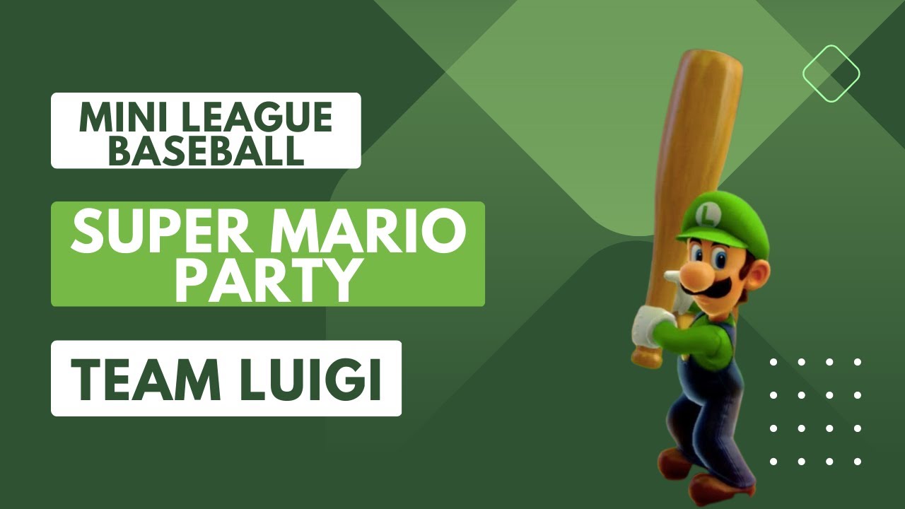 Super Mario Party-Mini league baseball - Team Luigi and Mario - YouTube