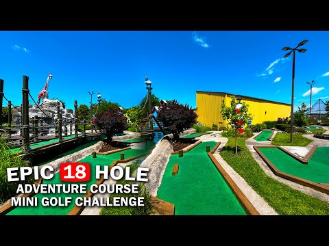 Epic 18 Hole Miniature Golf Challenge! - Crazy Hole In Ones ⛳️ - YouTube