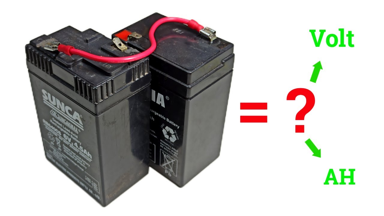 How to Connect 6V Batteries in Series & Parallel | two batteries in ...
