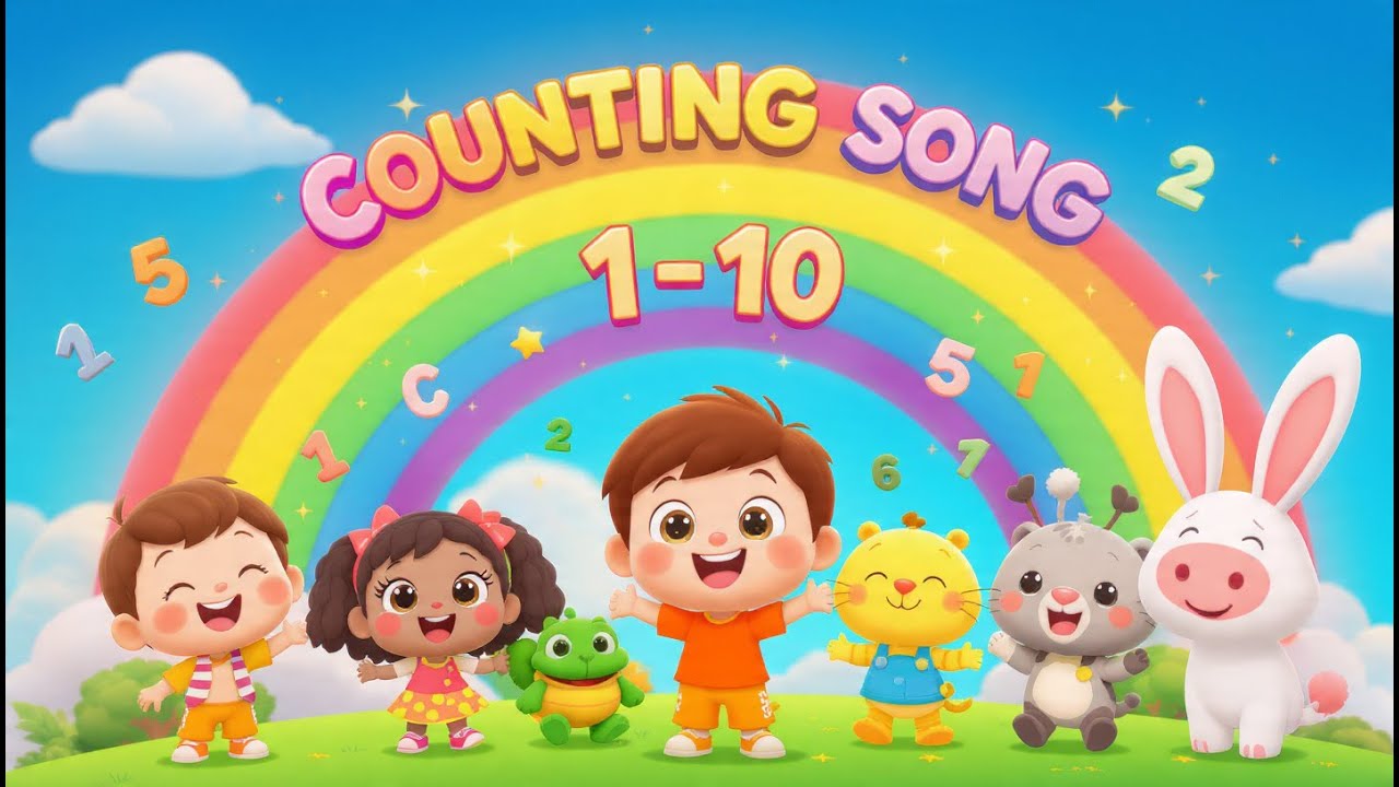 Counting Numbers Song | Learn Numbers 1 to 10 | Fun Kids Learning Song ...