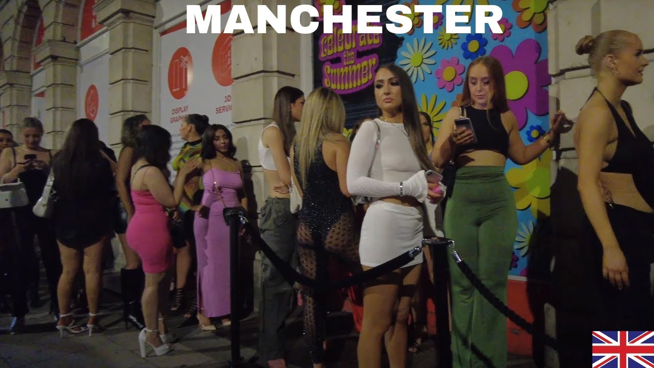Manchester City Uk Hot Summers Nightlife Walk Youtube