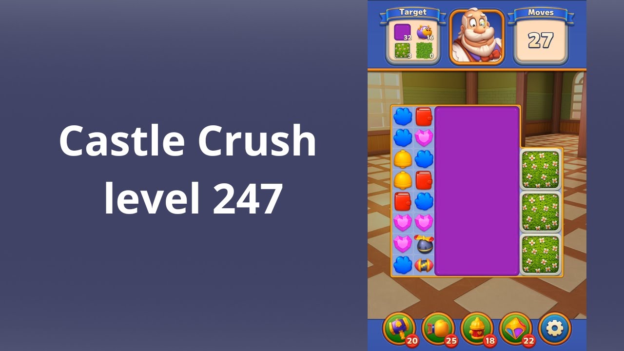 Castle Crush Level 247 - BOOSTERS - YouTube