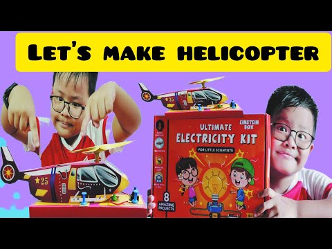 How To Make DIY Helicopter With Ultimate Electricity Kit | Einstein Box Review & Unboxing - YouTube