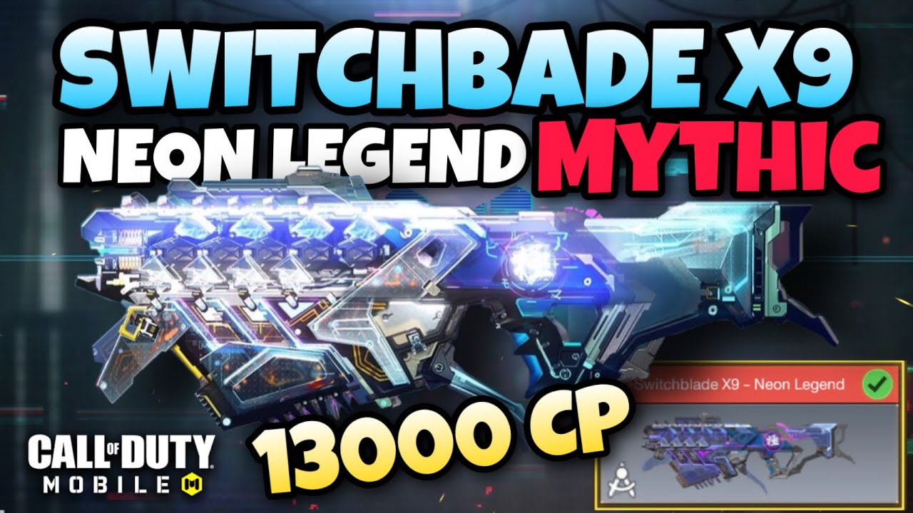 •Call Of Duty Mobile•เปร์หนักจัดเต็ม 13000 CP Switchblade X9 -Neon ...