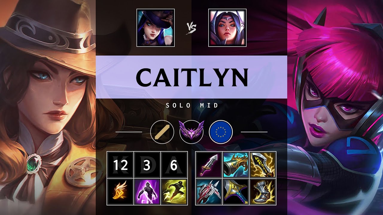 Caitlyn Mid vs Irelia - EUW Master Patch 25.S1.3 - YouTube