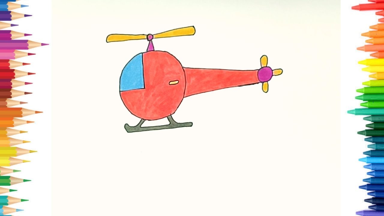 Helicopter Art - Draw It Easy in 5 Simple Steps! - YouTube